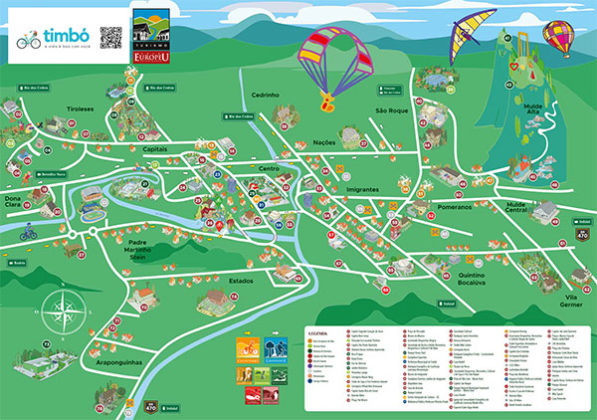 Mapa Turístico Timbó | Prefeitura de Timbó