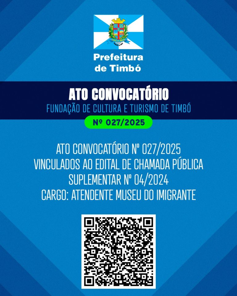 Prefeitura de Timbó | Site oficial da Prefeitura